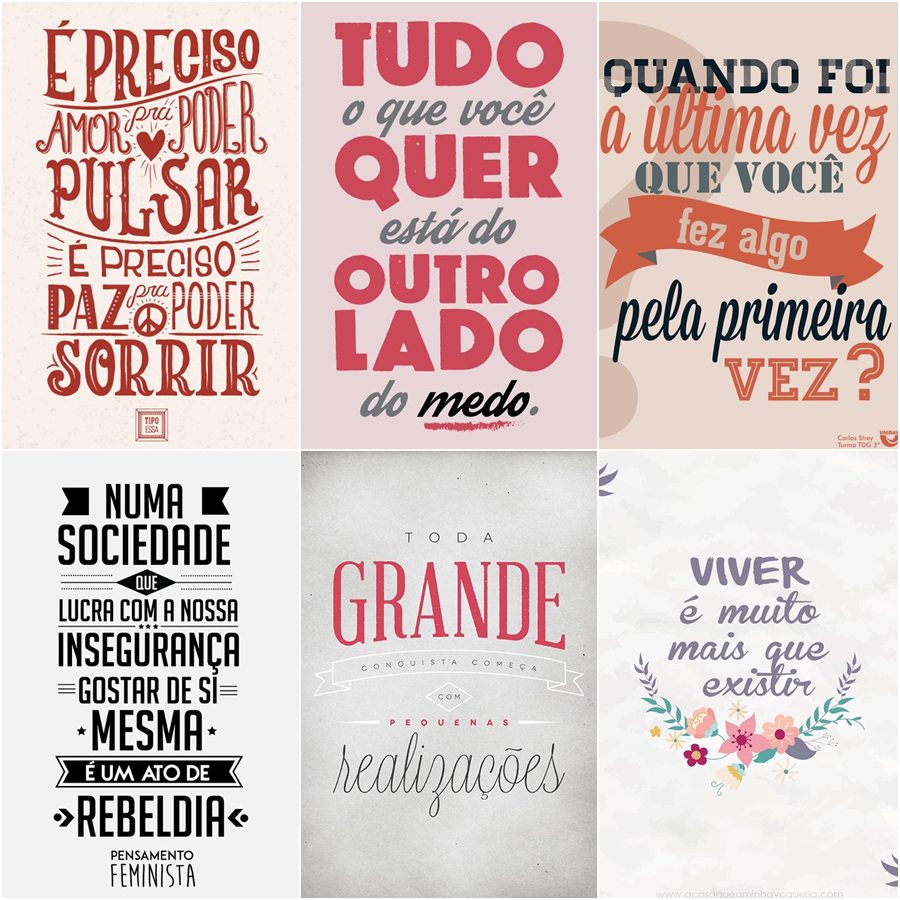 Decoração: Posters com mensagens inspiradoras - GABY DAHMER