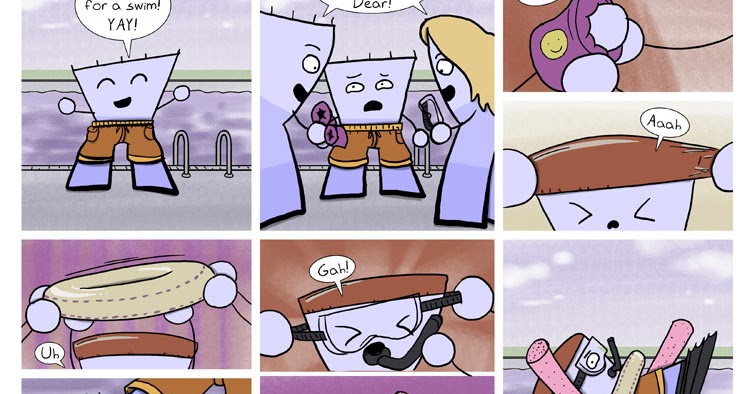 Triangle Dude Comics: Swimming Safety