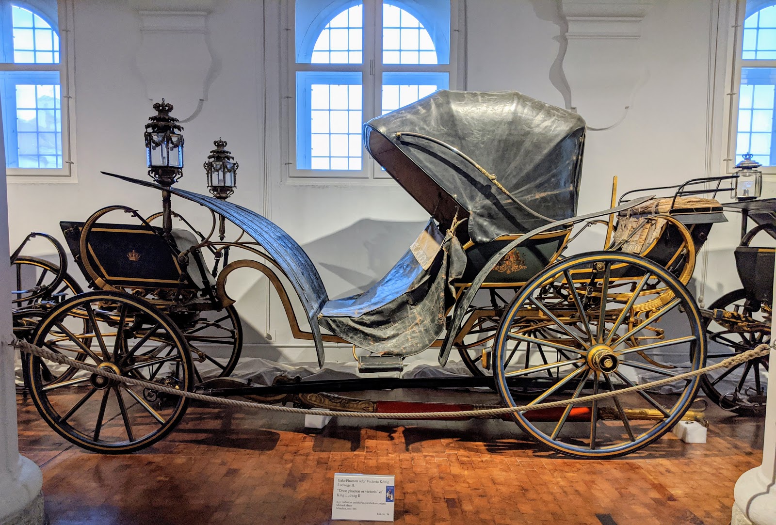 Munich & Co.: Le phaéton hippomobile du roi Louis II de Bavière (1886)