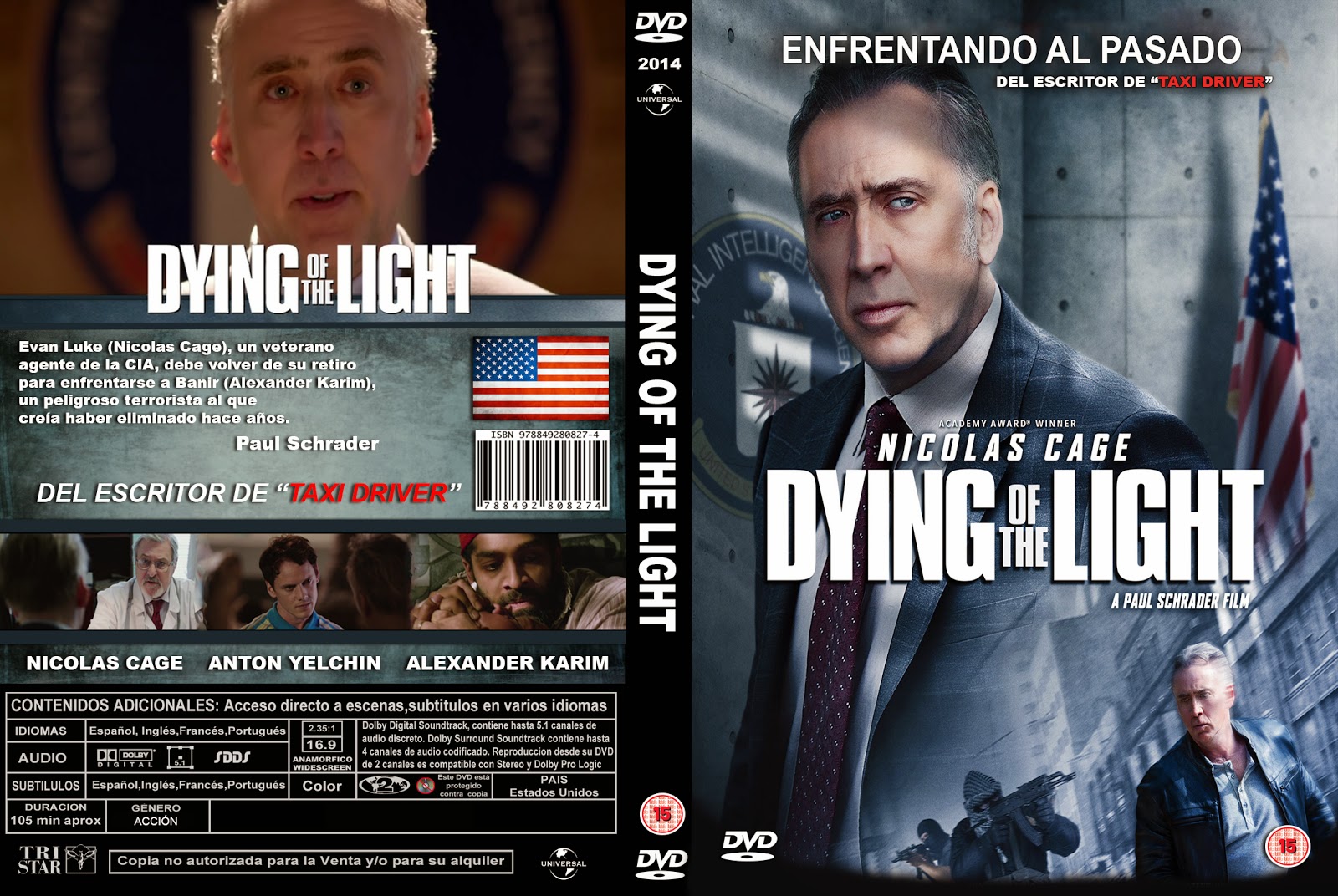 PB | DVD Cover / Caratula FREE: DYING OF THE LIGHT - DVD COVER 2014 ...
