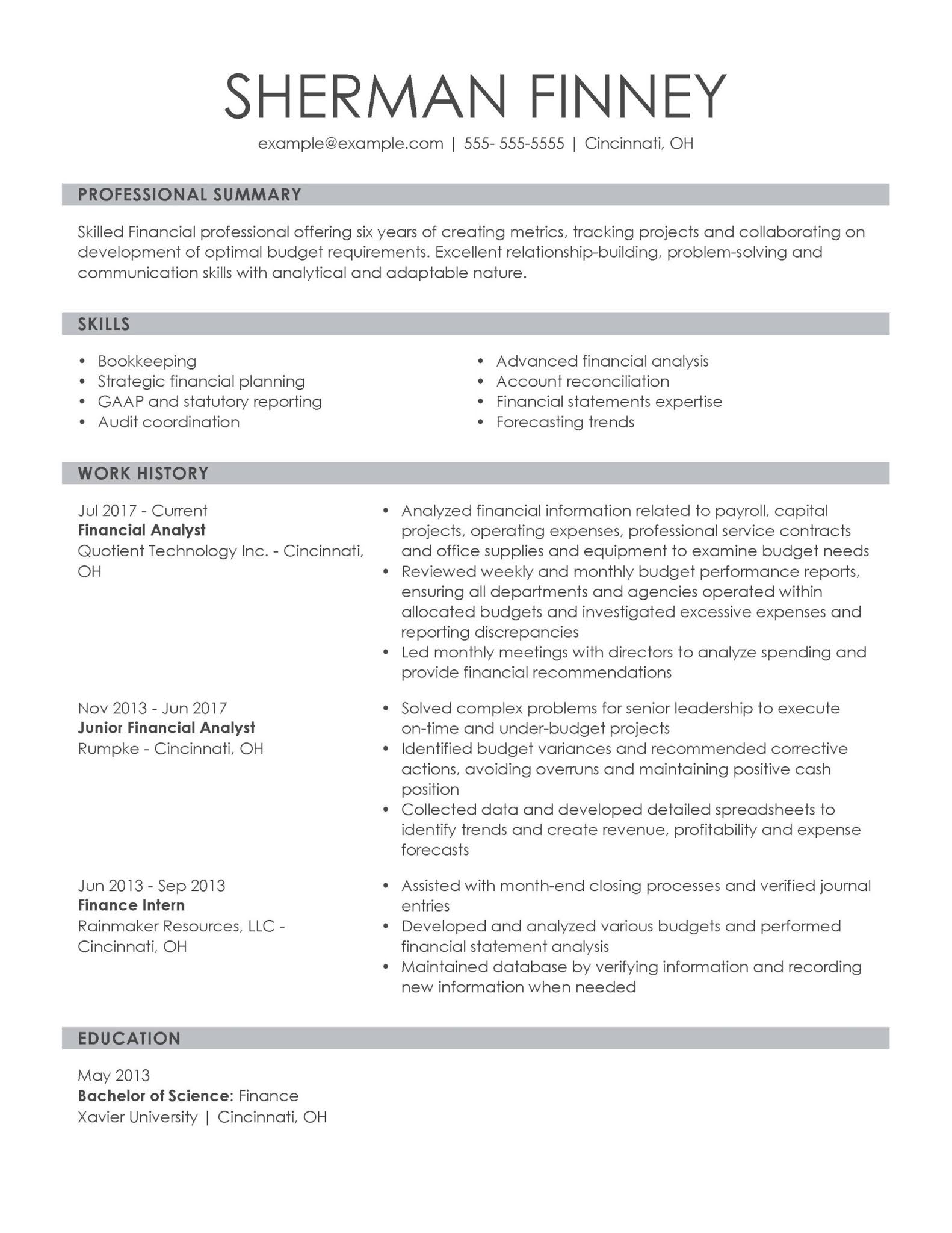 Resume Closing Statement ~ Certificate Letter