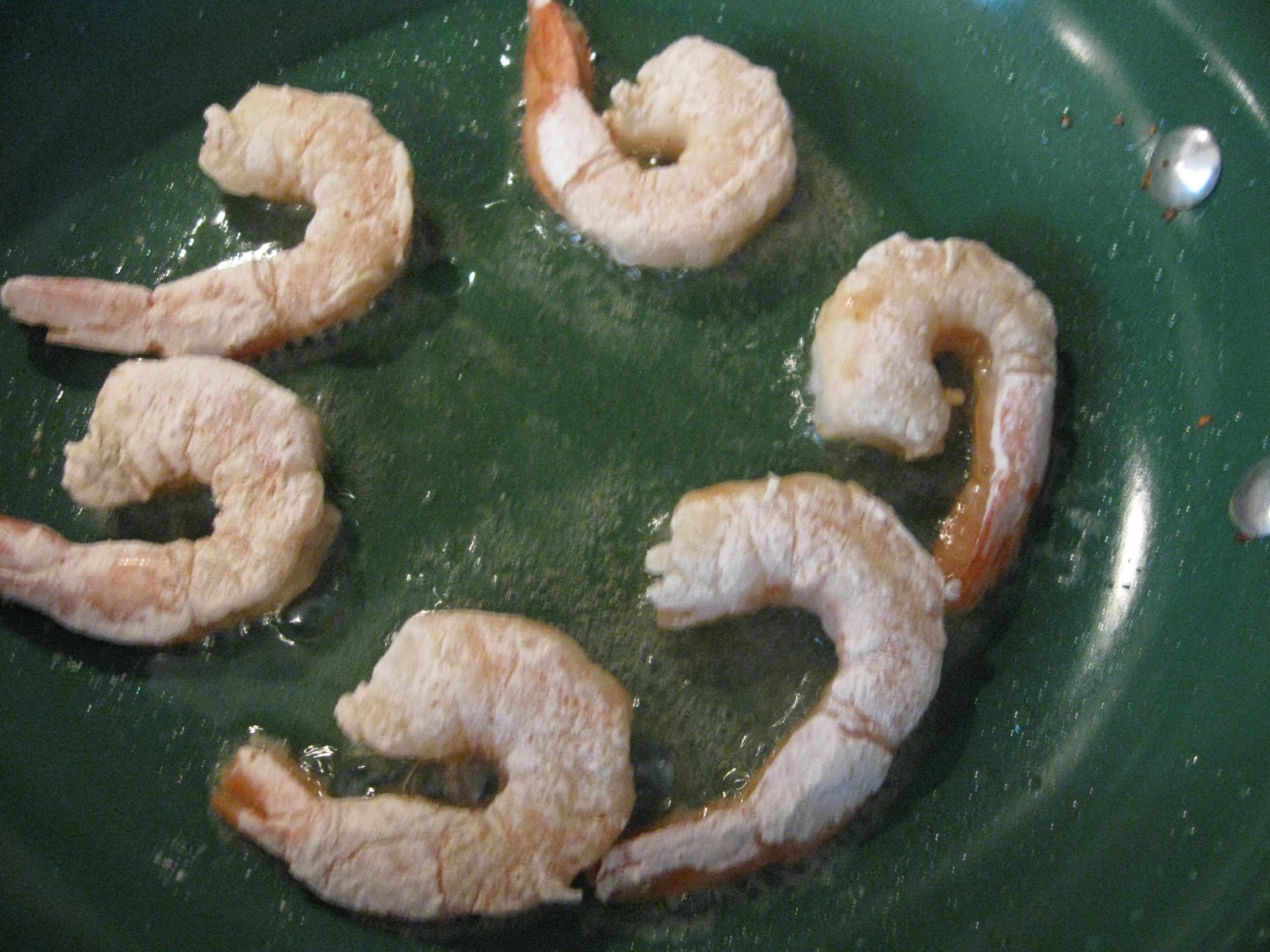 Just Cooking!: Angry Shrimp with Garlic, Chili, Basil Oil