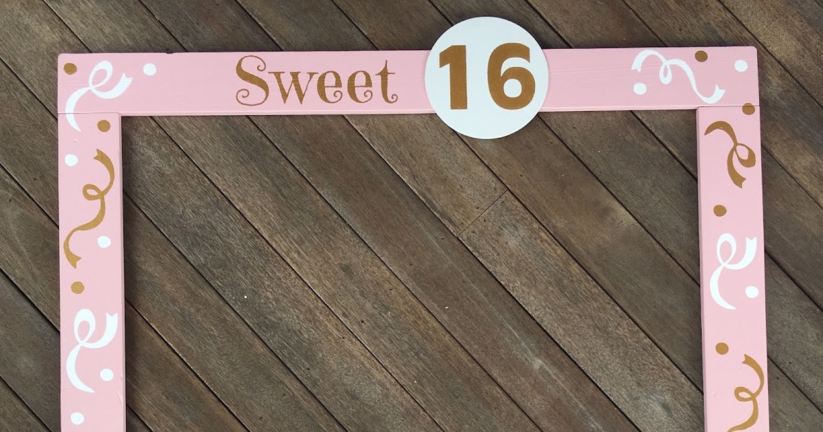 Sweet 16 Picture Frame - Table Frame