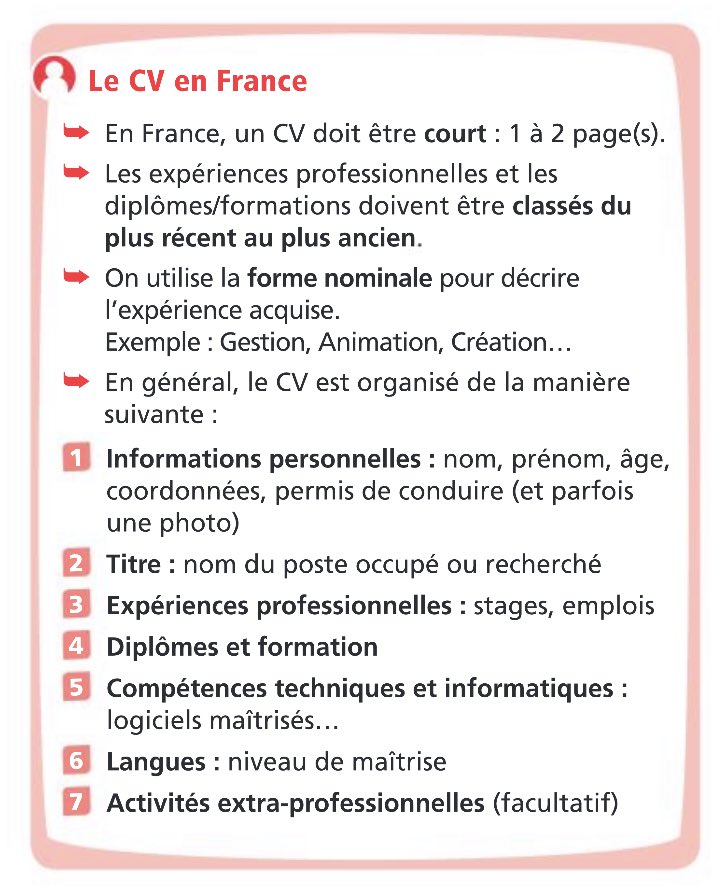 TICs en FLE: Rédiger son C.V / Écrire une lettre de motivation / Parler ...