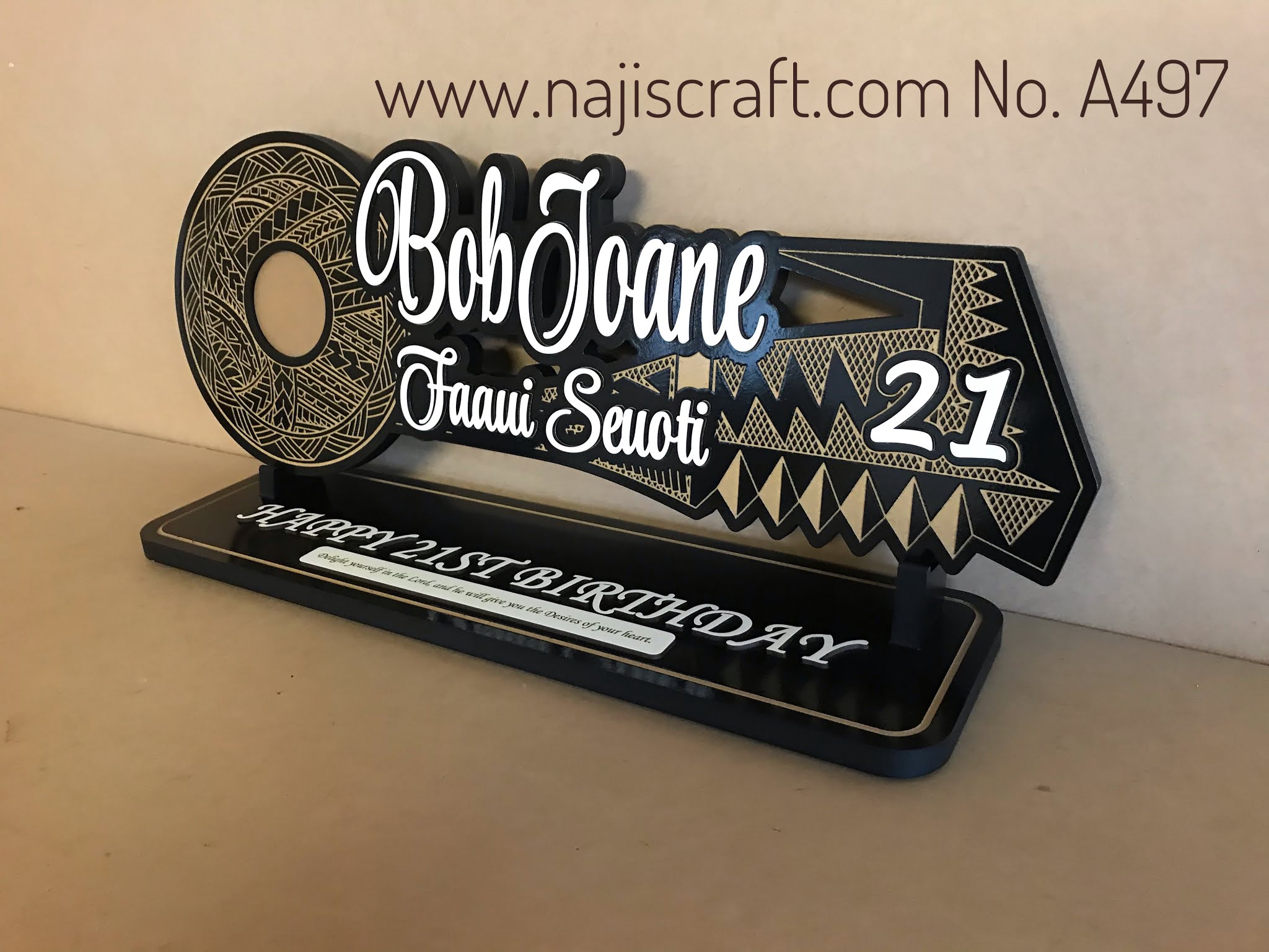 NO. A497 SAMOAN 21ST KEY 70CM