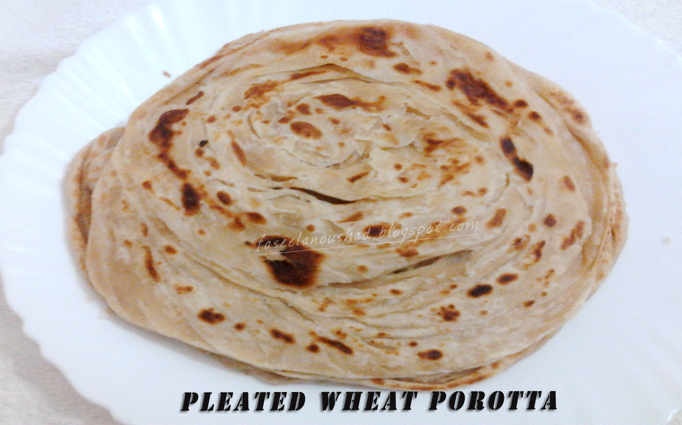 GOOD FOOD ENDS WITH GOOD TALK: Pleated Wheat Porotta
