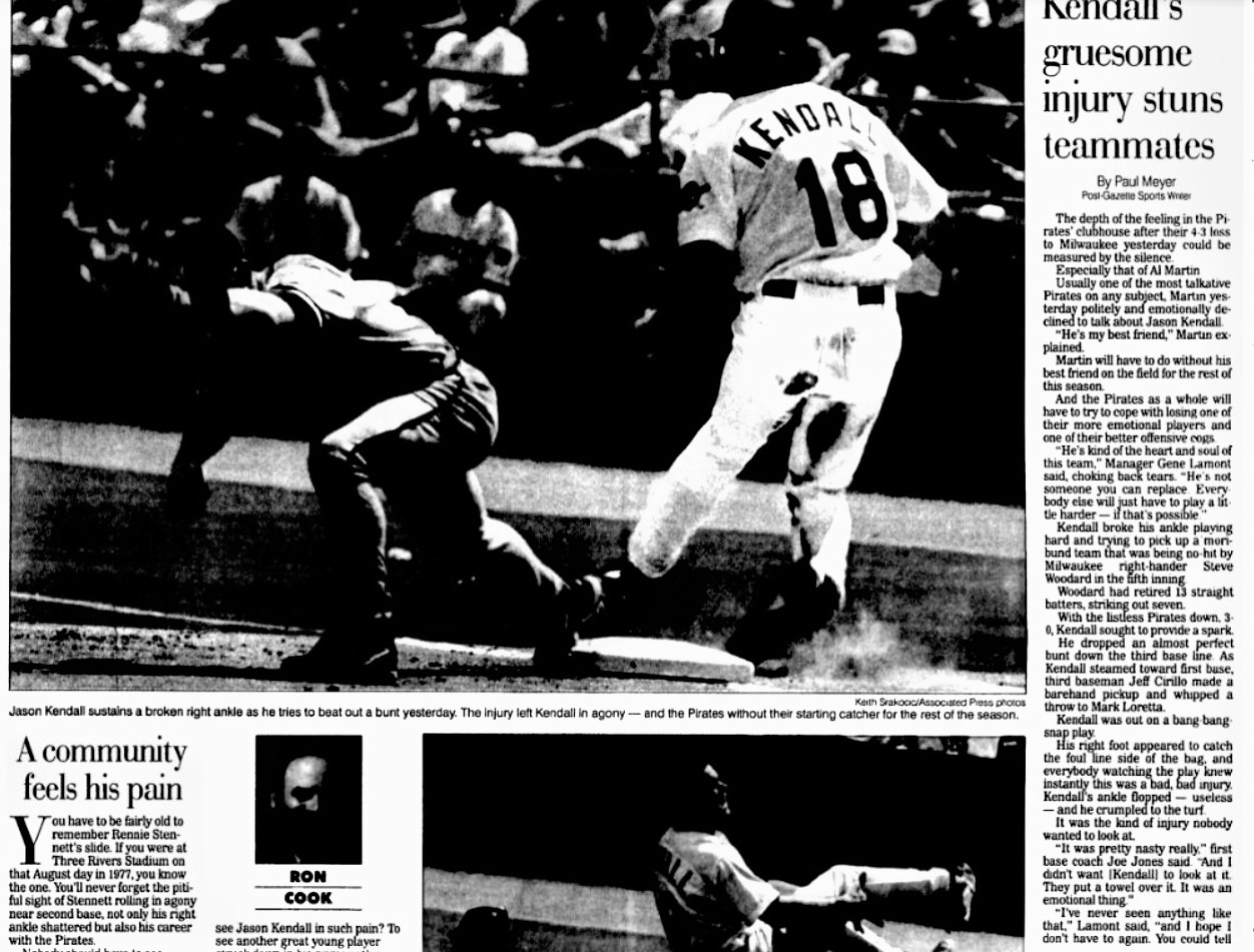 Jason Kendall Injury