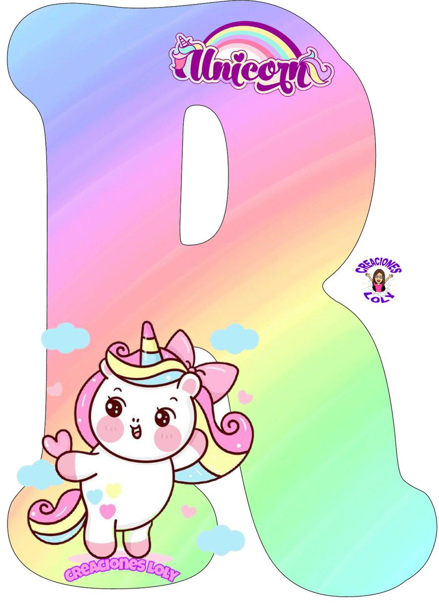 Creaciones Loly: ABECEDARIO UNICORNIO BEBE