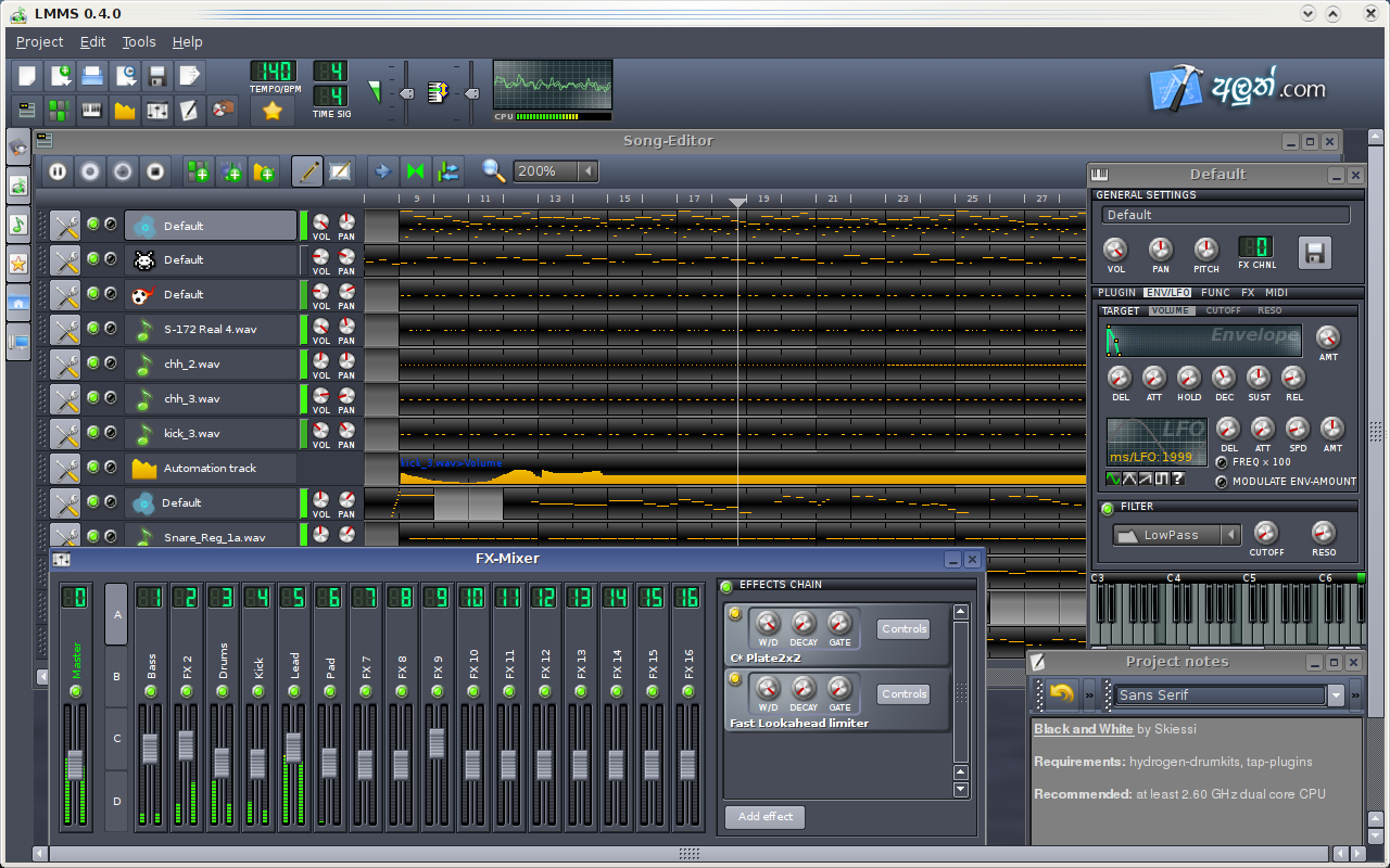 LMMS Music Studio software | Aluth