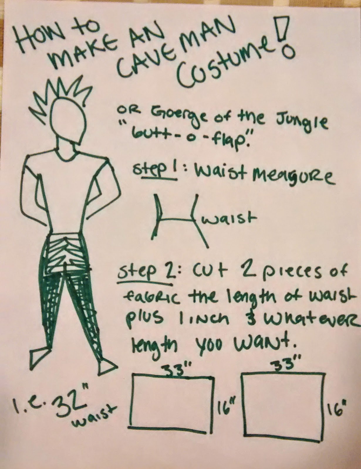 LewmanNation : Easy Caveman and Cavewoman Costume Instructions!