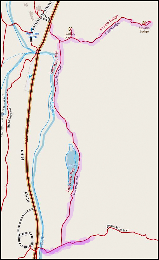 1HappyHiker: Pinkham Notch, NH: Hiking the Lost Pond Trail and Square ...