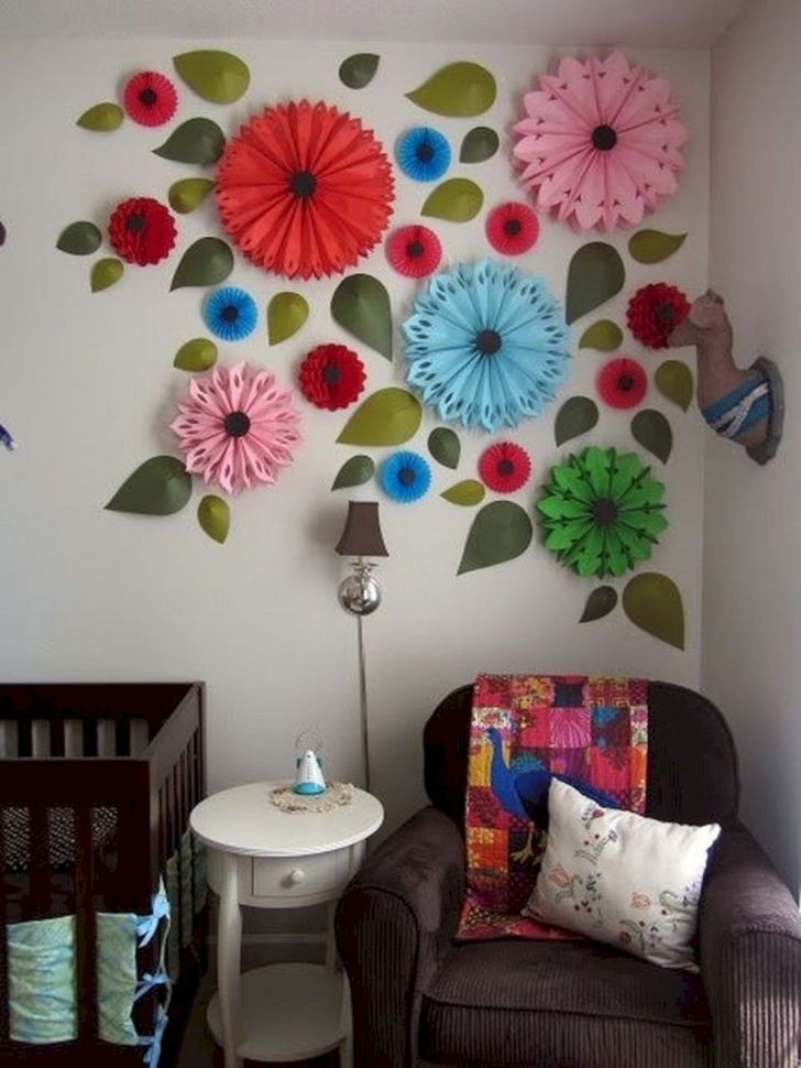 15 Gorgeous DIY Flower Wall Decoration Home Ideas
