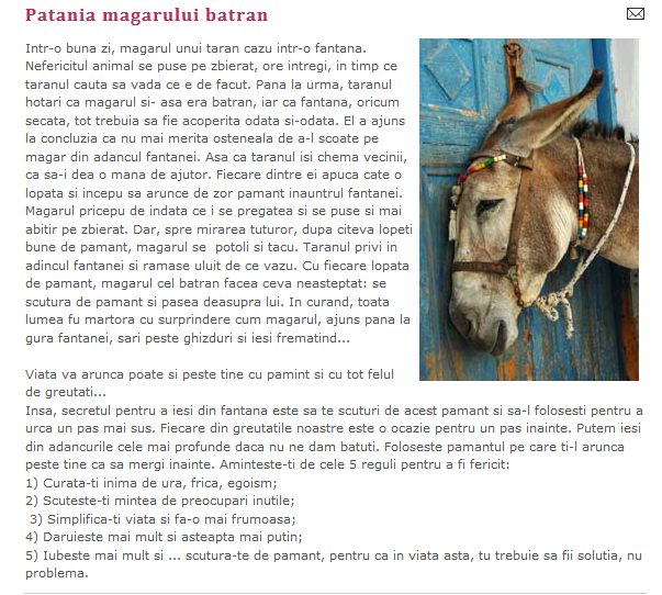 Fantezie si culoare: Magarul - Invatatura despre viata