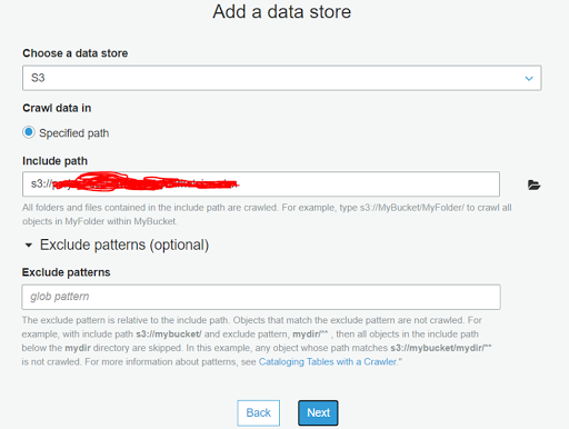 Create an AWS Glue crawler to load CSV from S3 into Glue and query via Athena