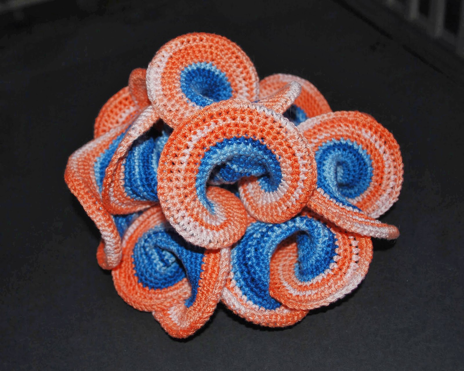 Daina Taimina- Fiber Sculptures: Hyperbolic Planes