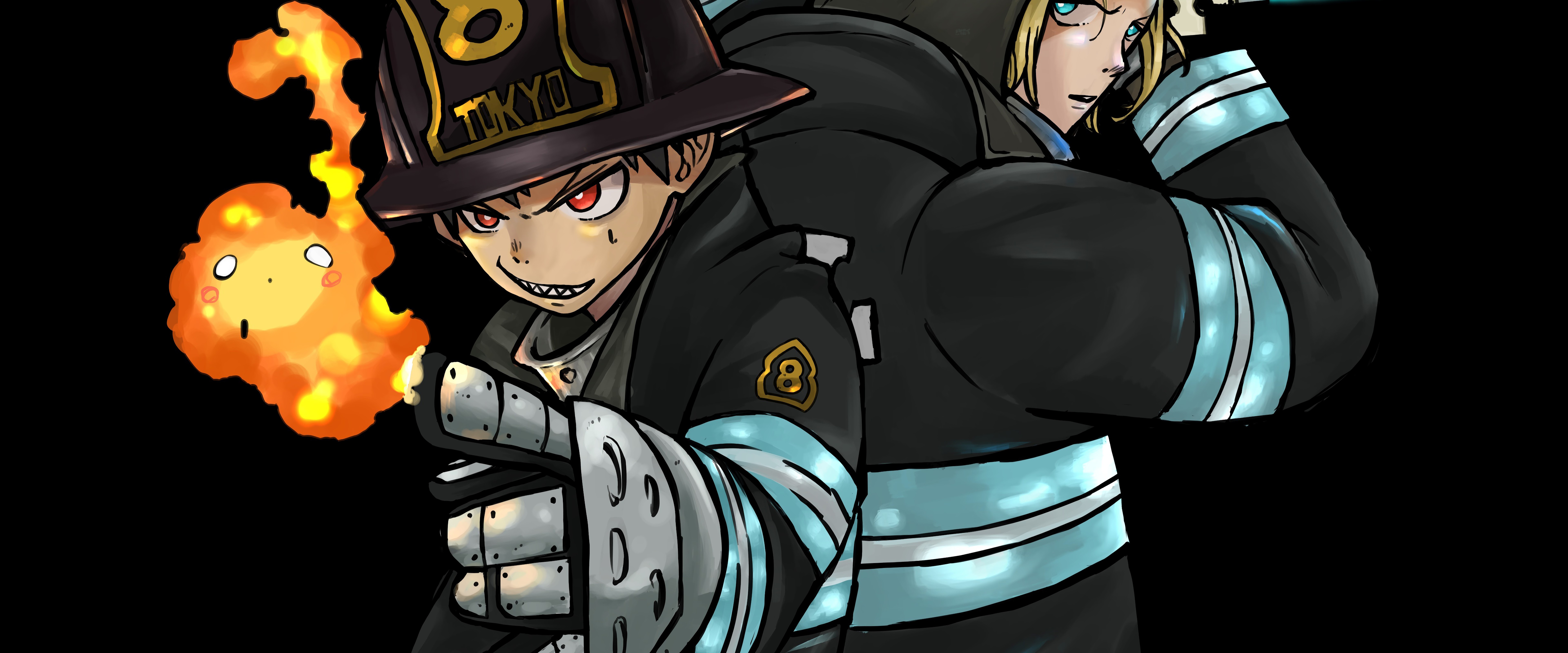 Fire Force, Shinra, Arthur, 8K, #17 Wallpaper PC Desktop