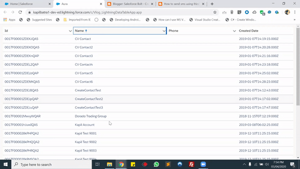 Add Sorting In Lightning Data Table In Lightning Component Salesforce