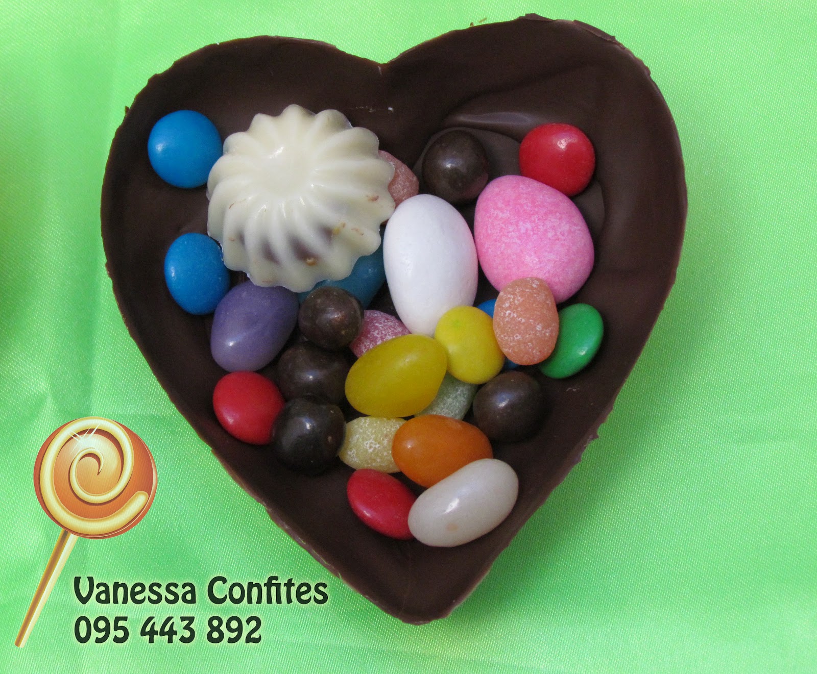 Vanessa Confites: Corazón de chocolate