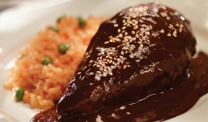 Receta Sabor Cubano: Receta de Mole Rojo con Pechuga de Pollo