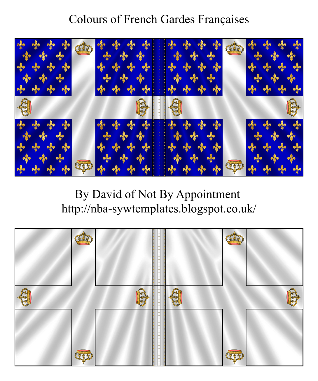 French Guard flags - League Of Augsburg - Fighting Talk