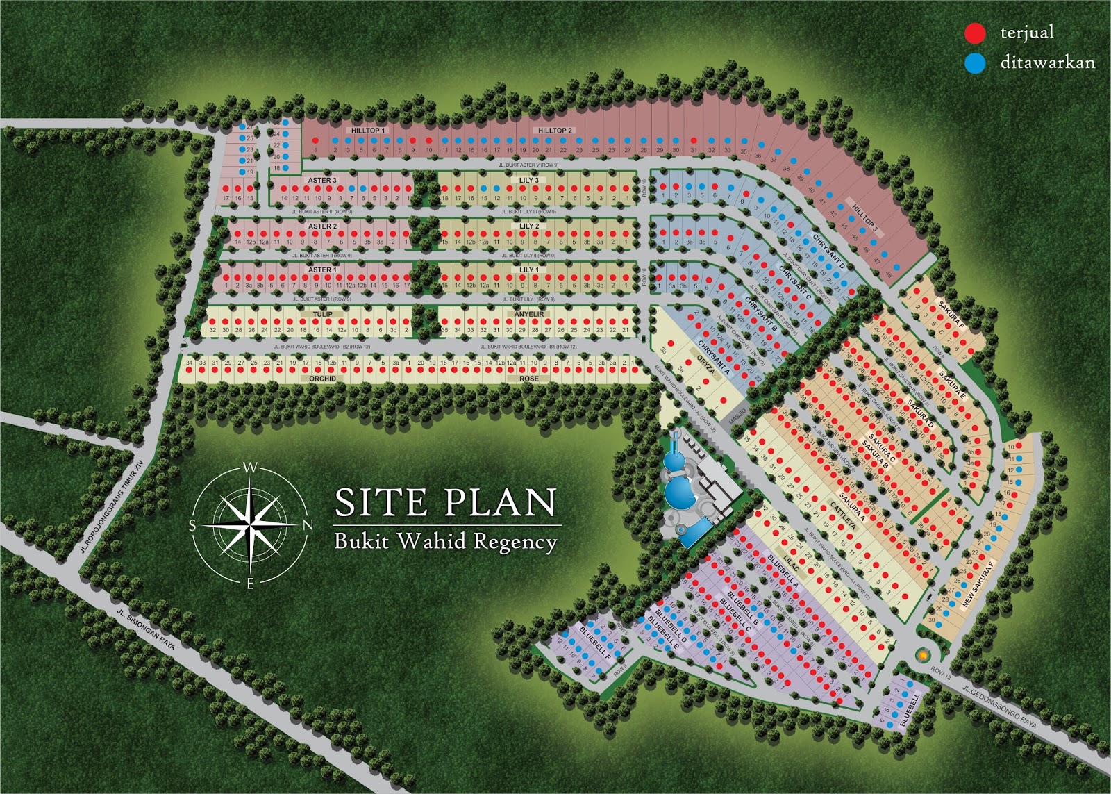 PROFILE BUKIT WAHID REGENCY SEMARANG: SITE PLAN