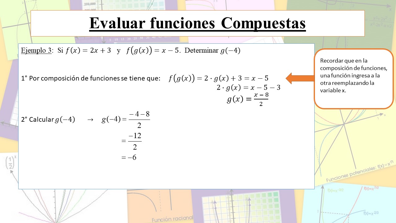 Composicion De Funciones Ejercicios Resueltos De Funcion
