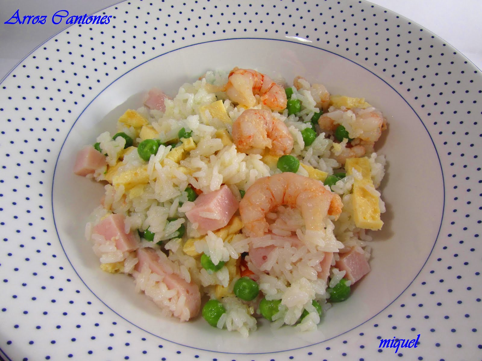 Les receptes del Miquel: Arroz Cantonés