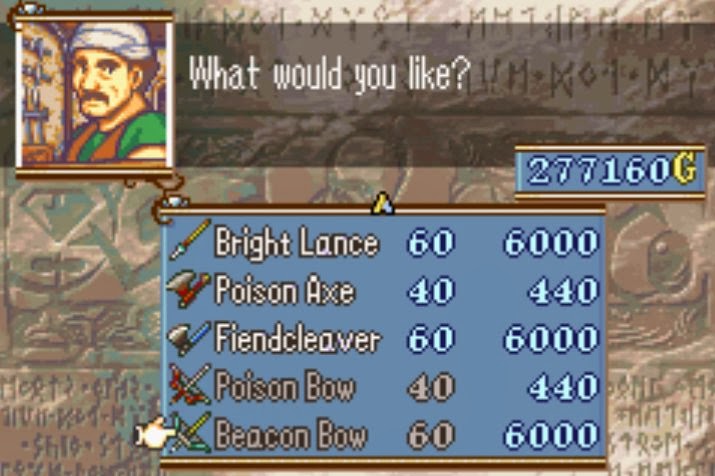 Fire Emblem Nightmare: Fire Emblem The Sacred Stones