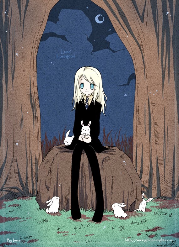 MISS DERMARK'S LITERARY RAMBLES: KAWAII LUNA LOVEGOOD ART