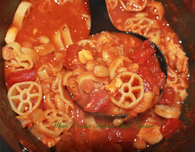 Wagon Wheels Chicken Pasta Fazool Recipe | What's Cookin' Italian Style ...