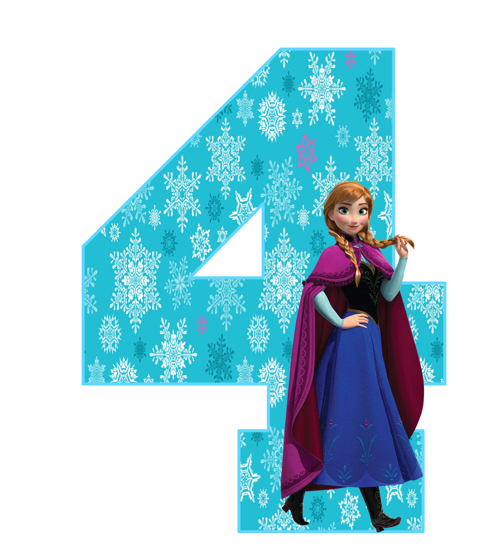 Kits imprimibles gratis : Números para imprimir Frozen
