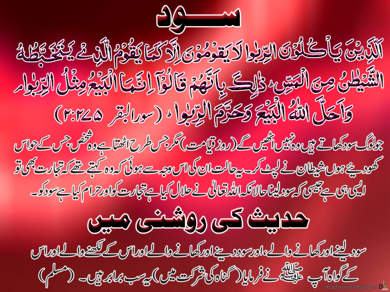 Qurani Ayat Islamic Wallpaper - Madani Wallpapers