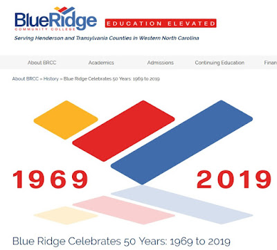 College History Garden: Blue Ridge Community College Prepares for 50th ...