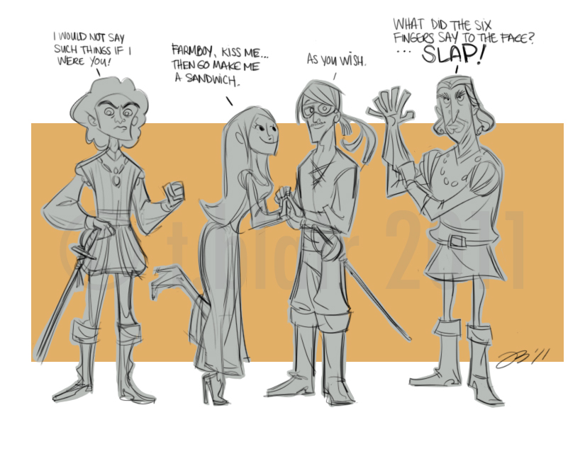 Slap Happy Sketches: The Princess Bride