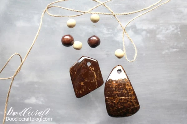 High Gloss Resin Coconut Shell Necklace DIY