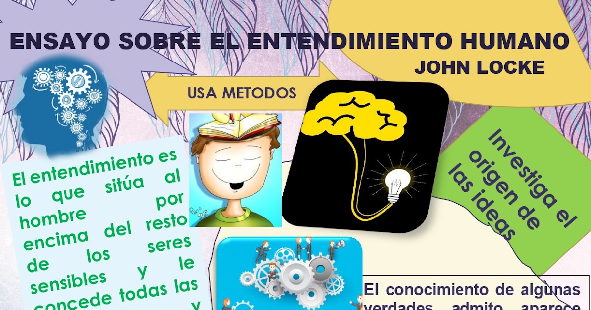 cartel sobre Ensayo del entendimiento humano"