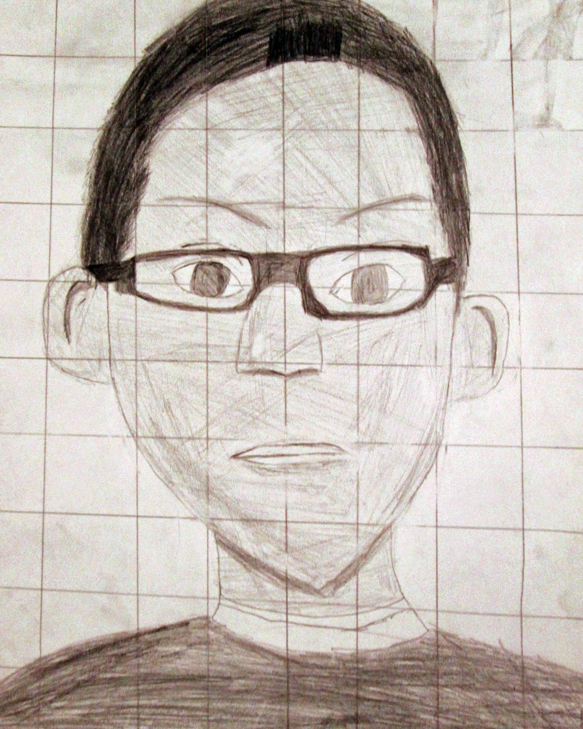 Art at Leestown: Grid Self-Portraits