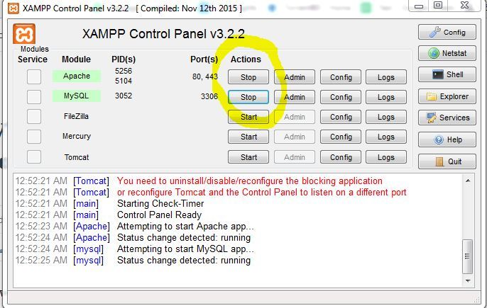 Sifat Shishir's Blog: MySQL XAMPP Connection for Java jdbc Program