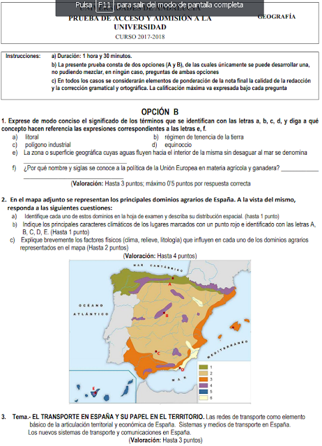 Historiaelpalo: Exámenes de Geografía e Historia de España, Andalucía ...