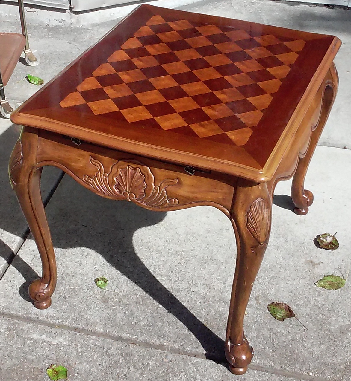 UHURU FURNITURE & COLLECTIBLES: SOLD - **REDUCED** Checkerboard End ...