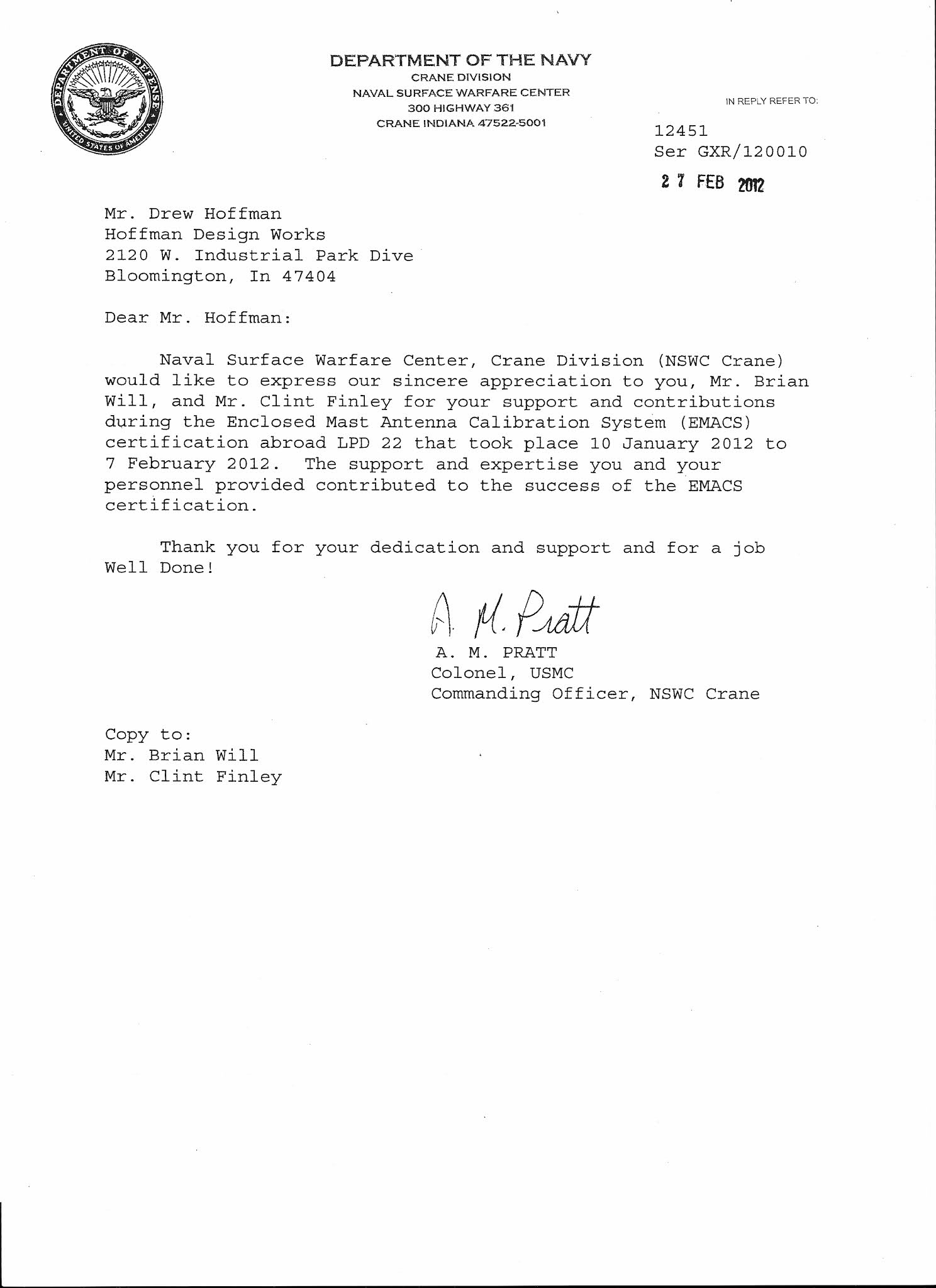 Pratt Letter Of Recommendation ~ Certificate Letter