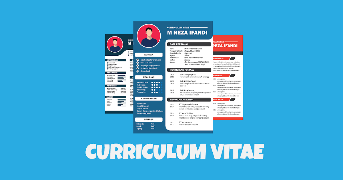 Contoh Cv Menarik Powerpoint - Contoh Curriculum Vitae (CV) Presentasi ...