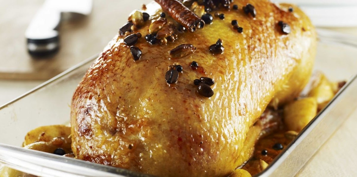 Canard roti au miel | les pieds sous la table