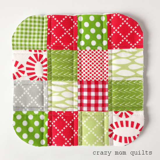 crazy mom quilts: a simple hot pad tutorial