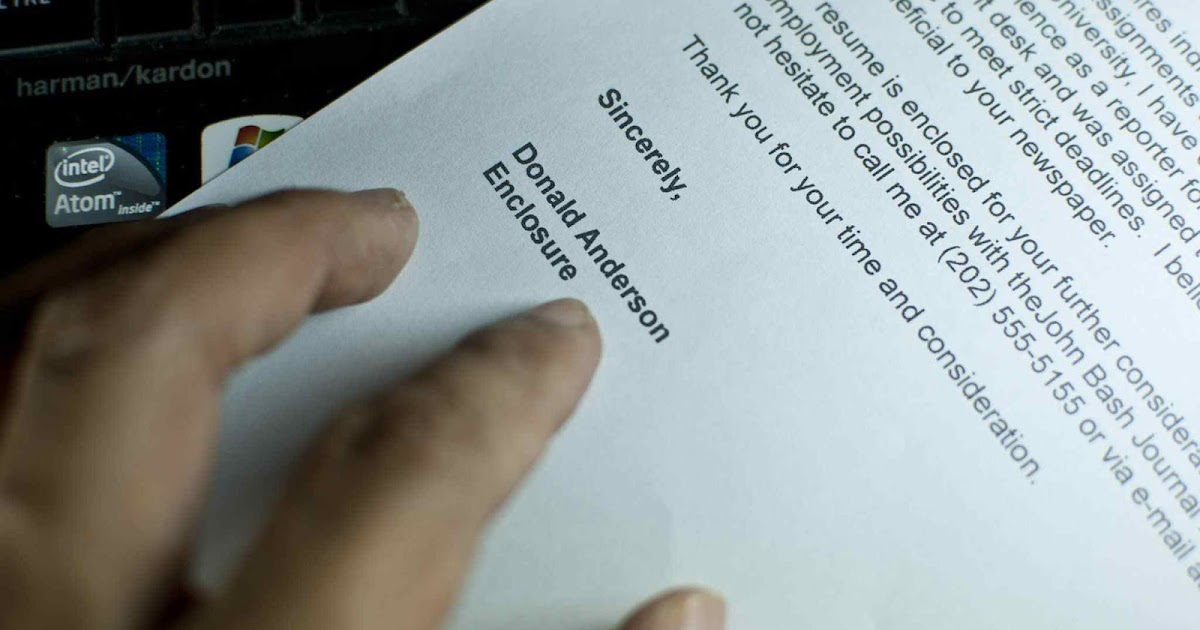 Resume Closing Statement ~ Certificate Letter