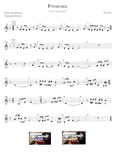 Educação Musical - Partituras: Primavera The Gift Notas para Flauta ...
