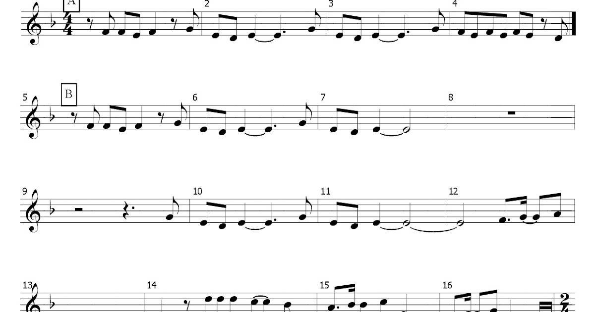 Educação Musical - Partituras: Primavera The Gift Notas para Flauta ...