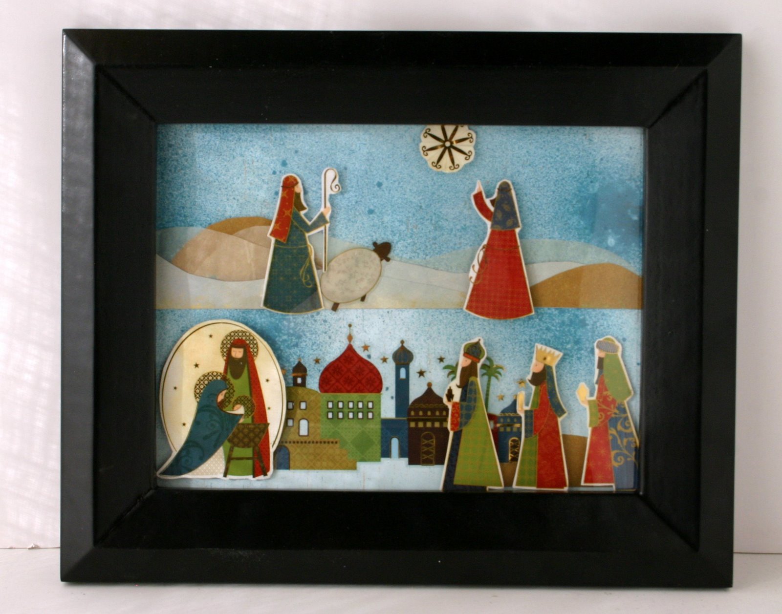 Li'l Buck's Creations: Nativity Shadow Box Scene: Authentique and Paper ...