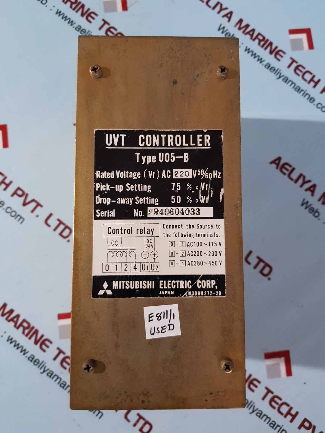 MITSUBISHI ELECTRIC U05-B UVT CONTROLLER - Aeliya Marine