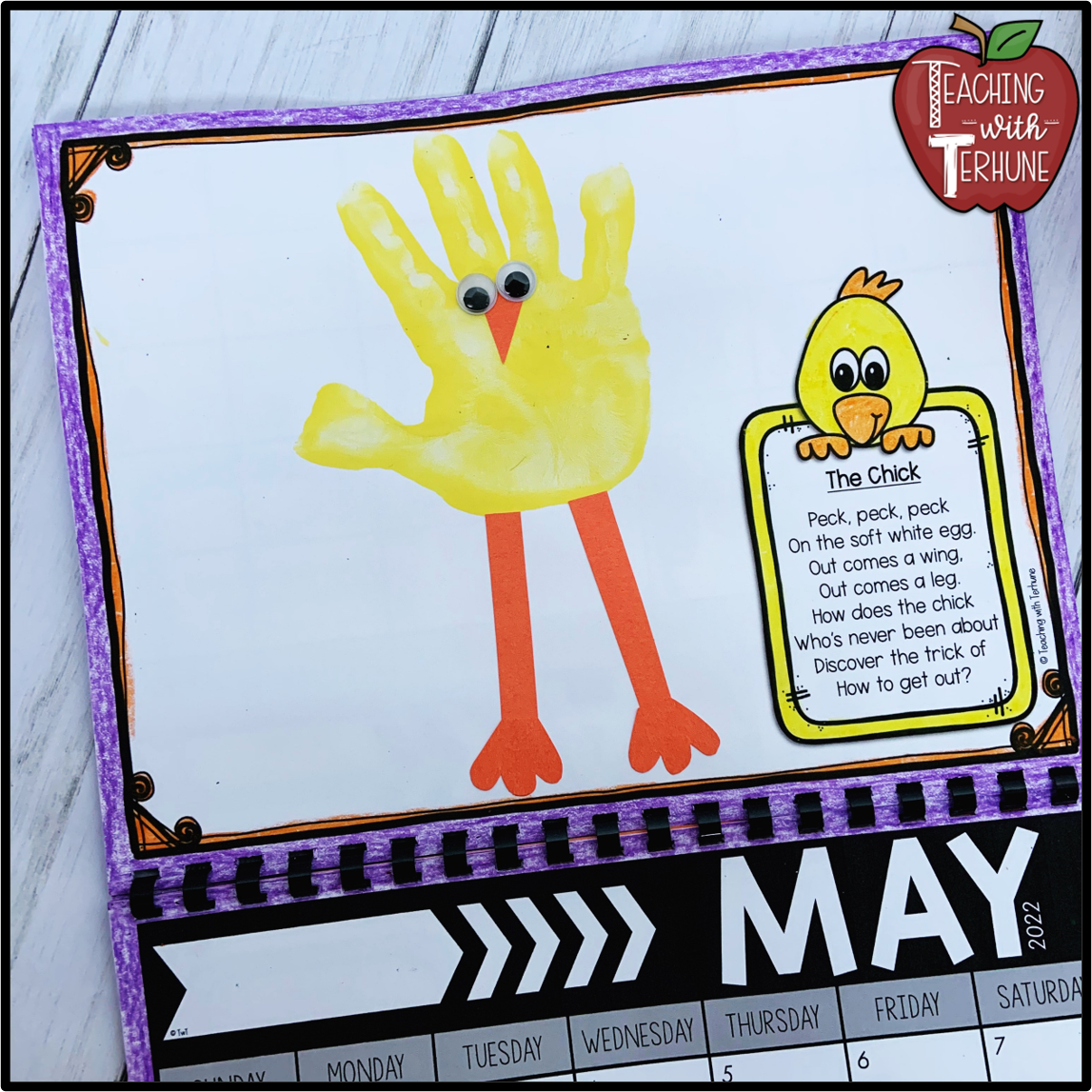 Teaching With Terhune: Handprint Calendar – Student Made Calendar for a ...